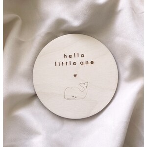Hello Little One Baby Disc, Baby Boy Plaque, New Baby Plaque, Baby ...