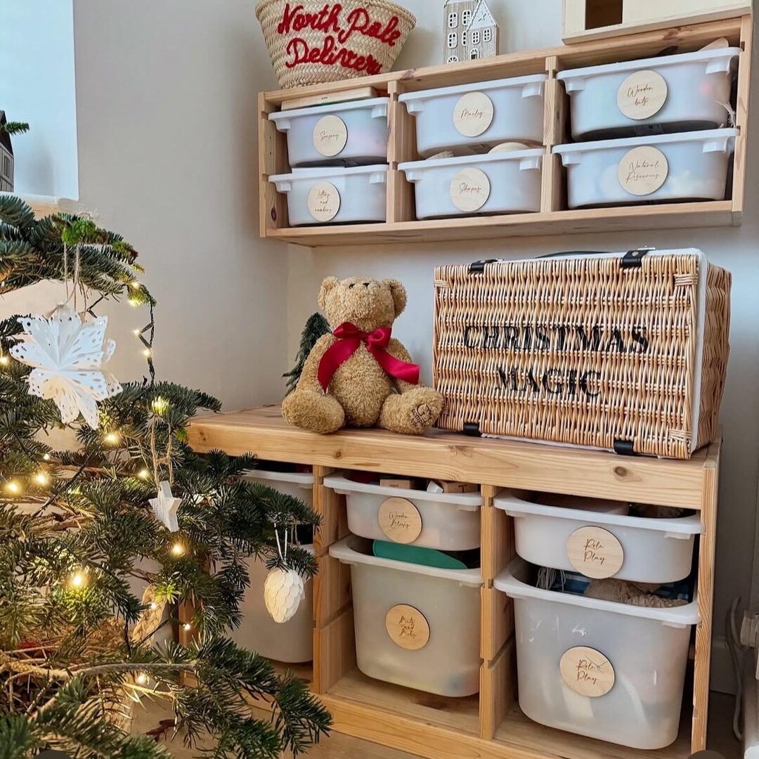 Ikea Trofast Storage Labels/wooden Label Discs/nursery Storage/ Kids ...