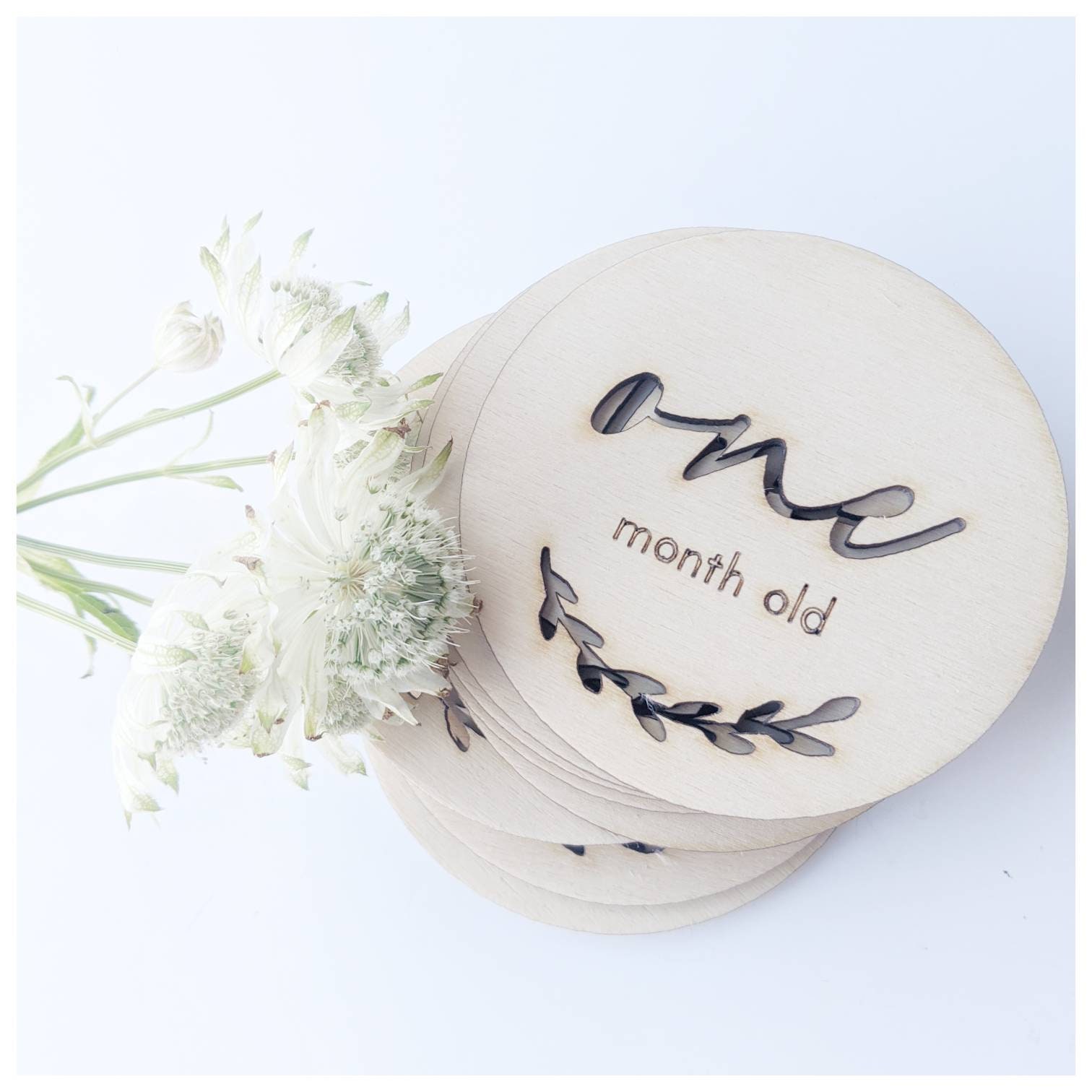 Wood Baby Milestone Discs / Baby Milestone / Wooden Discs / | Etsy UK