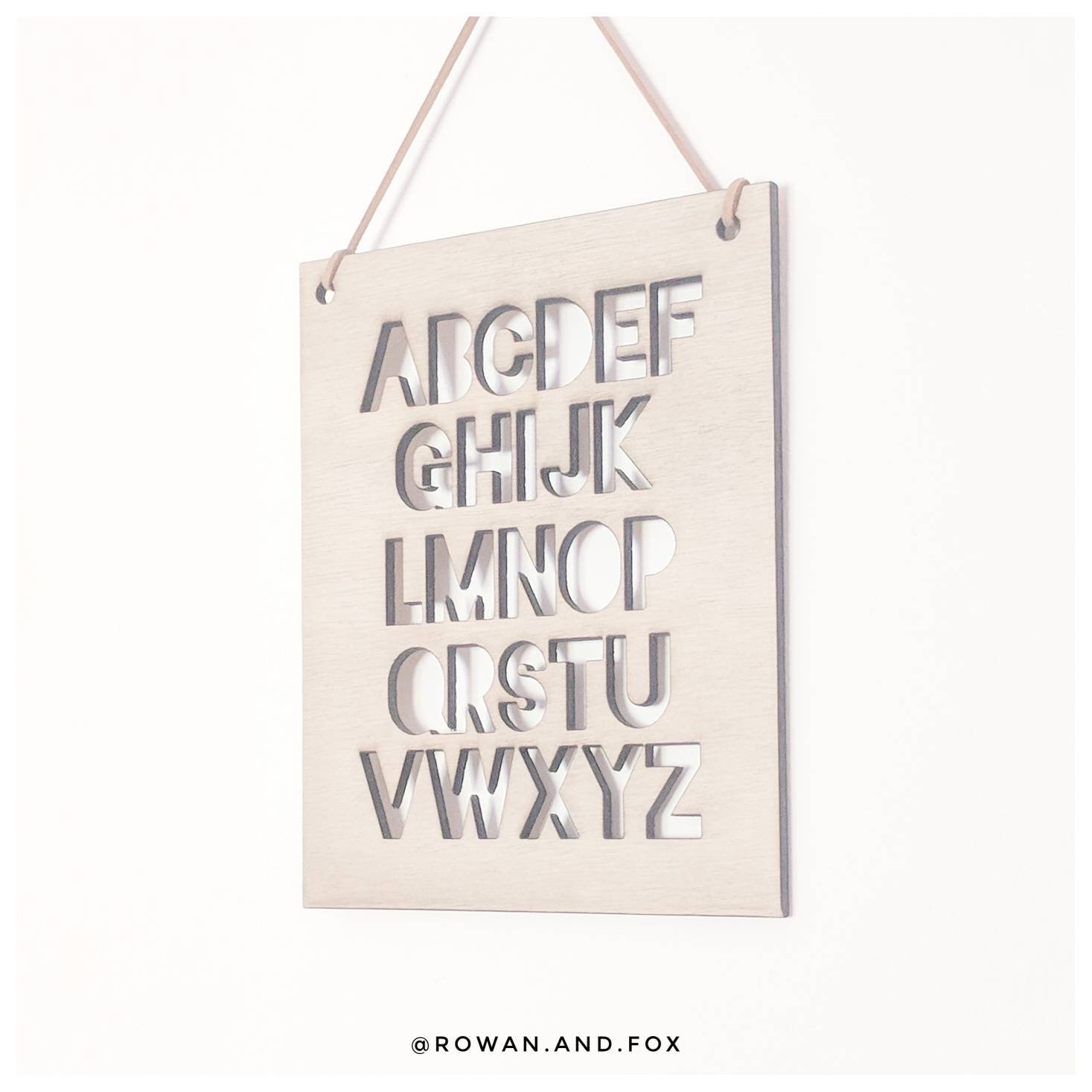 Alphabet wooden sign/nursery decor/hygge/wooden sign/ | Etsy