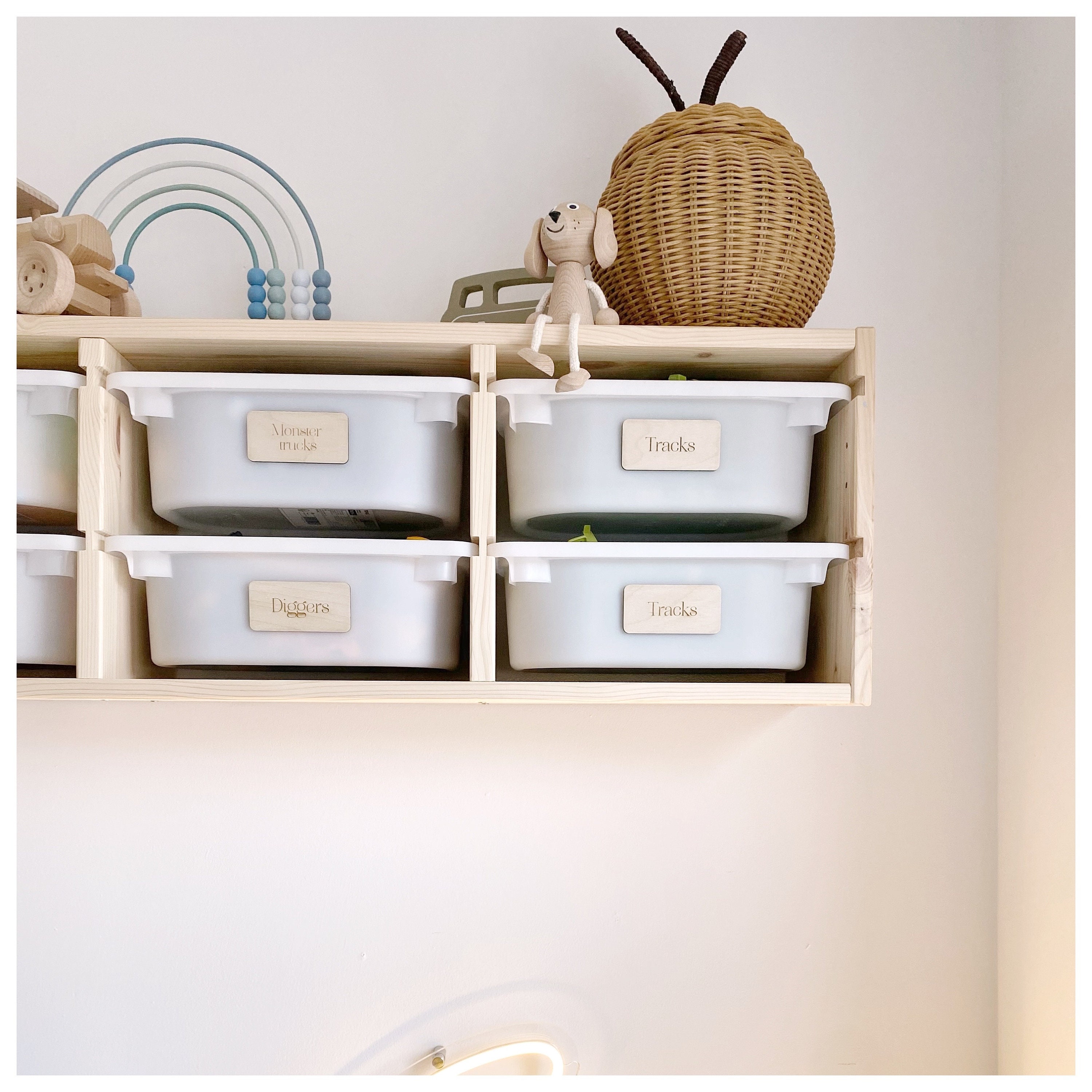 Ikea Trofast Storage Labels/wooden Label Discs/nursery Storage/ Kids ...