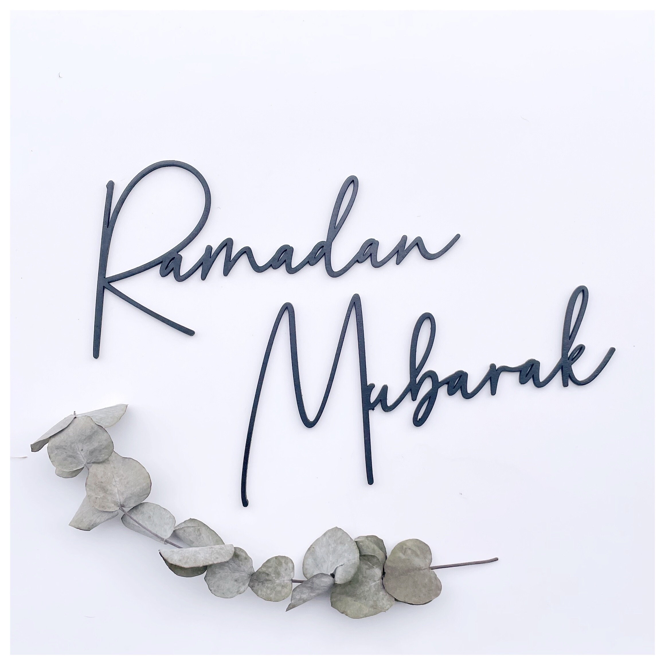 Ramadan Mubarak Wall Sign - Ramadan Wall Sign - Eid Wall Decorations ...