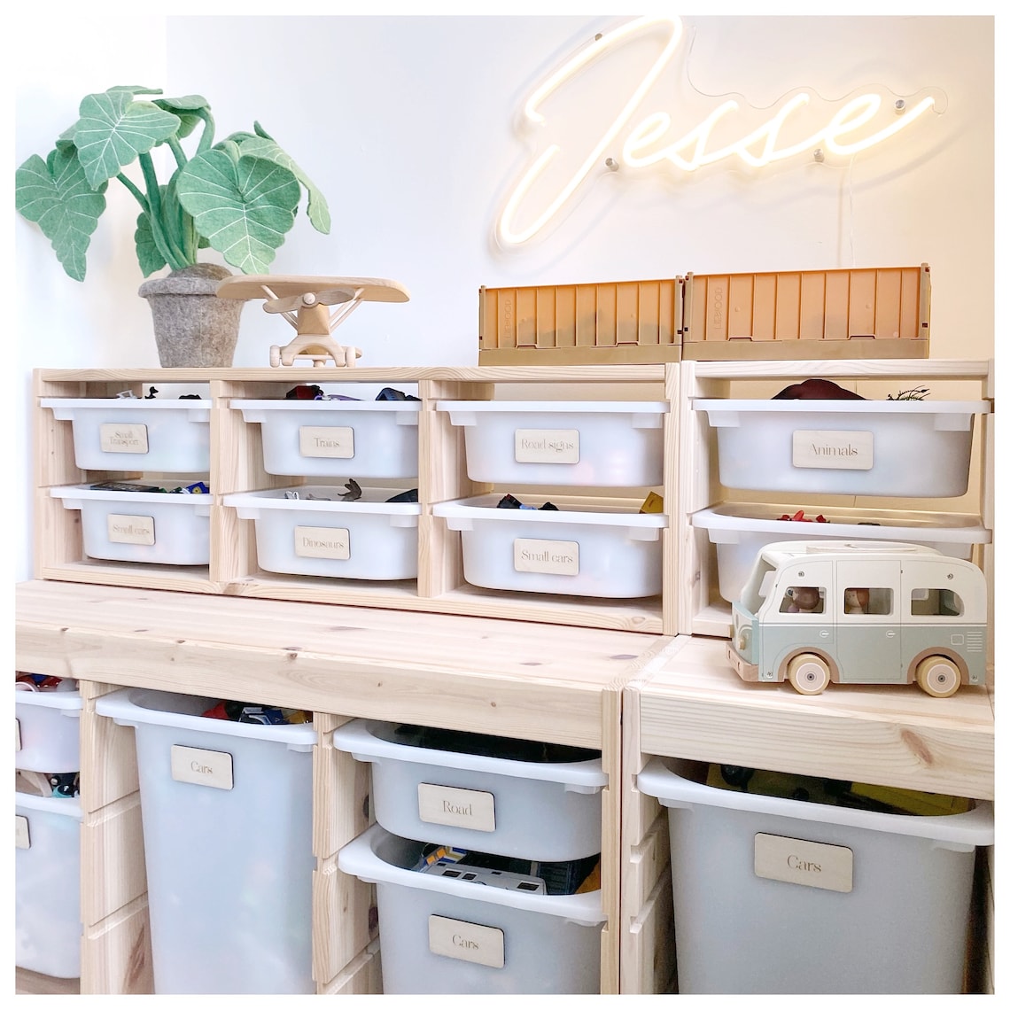 Ikea Trofast Storage Labels/wooden Label Discs/nursery Storage/ Kids ...