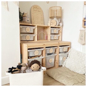 Ikea Trofast Storage Labels/wooden Label Discs/nursery Storage/ Kids ...