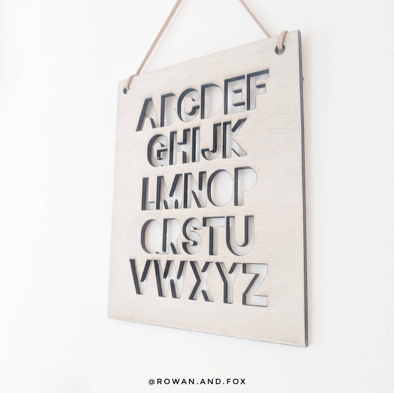 Alphabet Wooden Sign/nursery Decor/hygge/wooden Sign/ - Etsy