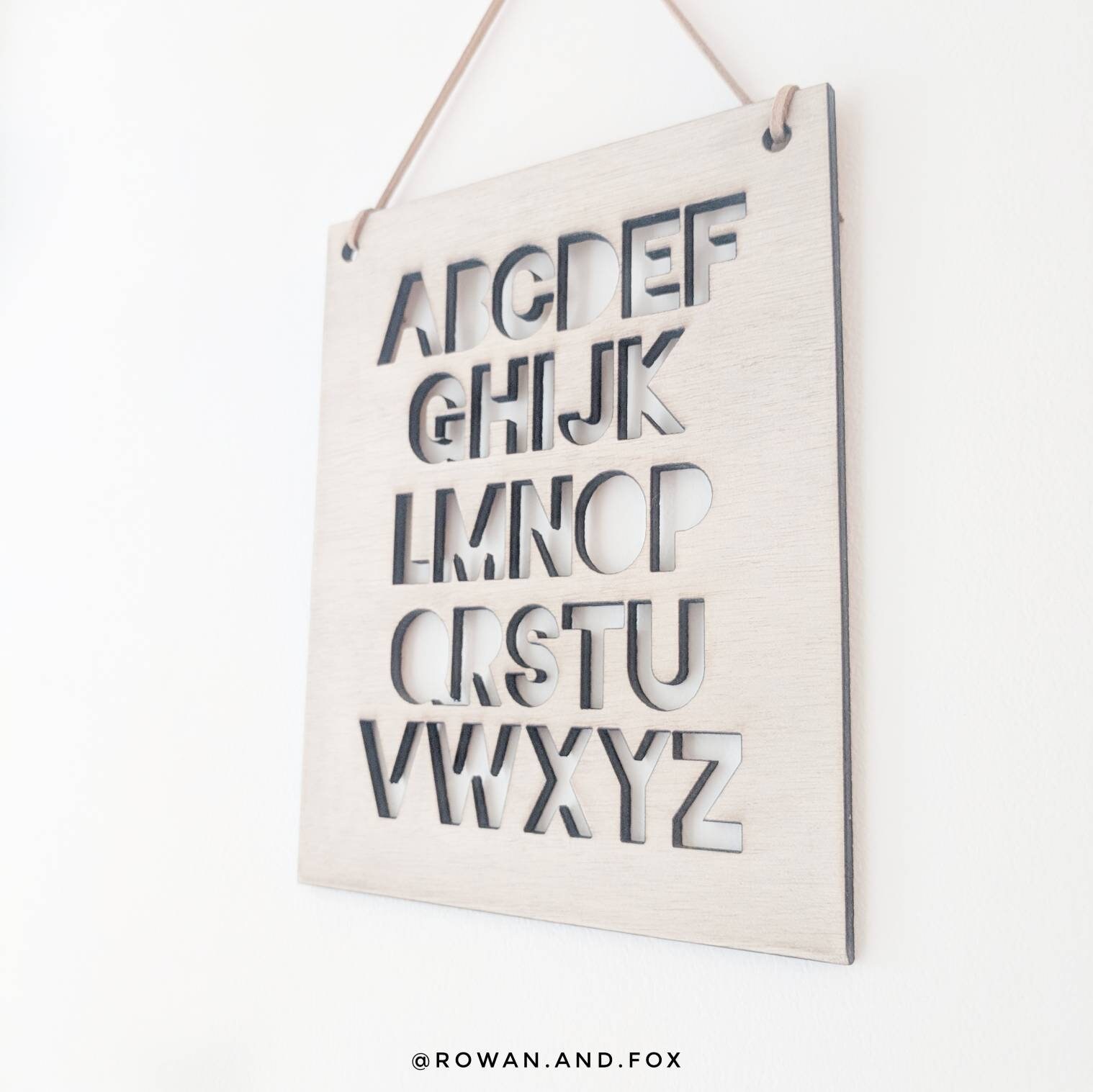 Alphabet wooden sign/nursery decor/hygge/wooden sign/ | Etsy