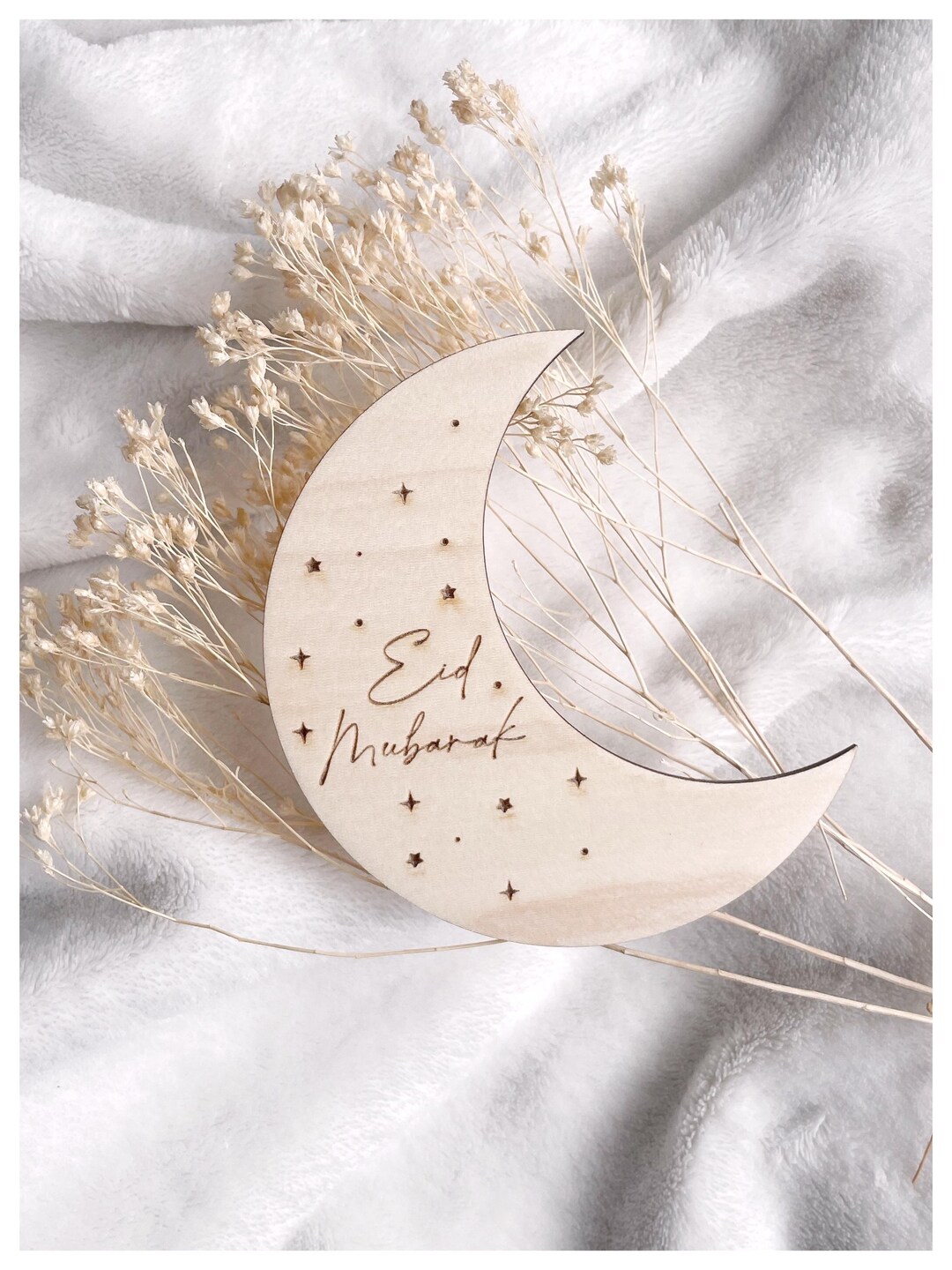 Modern Eid Mubarak Sign, My First Eid Sign, Celestial Eid Plaque, Baby ...