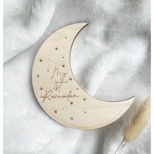 Modern Ramadan Sign, My First Ramadan Sign, Celestial Eid Plaque, Baby ...