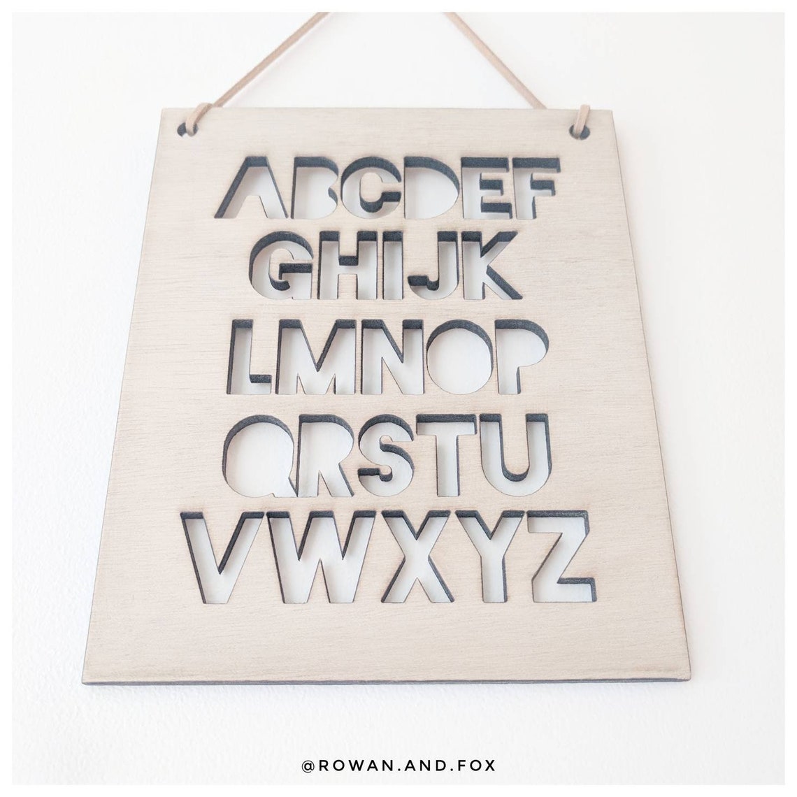 Alphabet Wooden Sign/nursery Decor/hygge/wooden Sign/ - Etsy