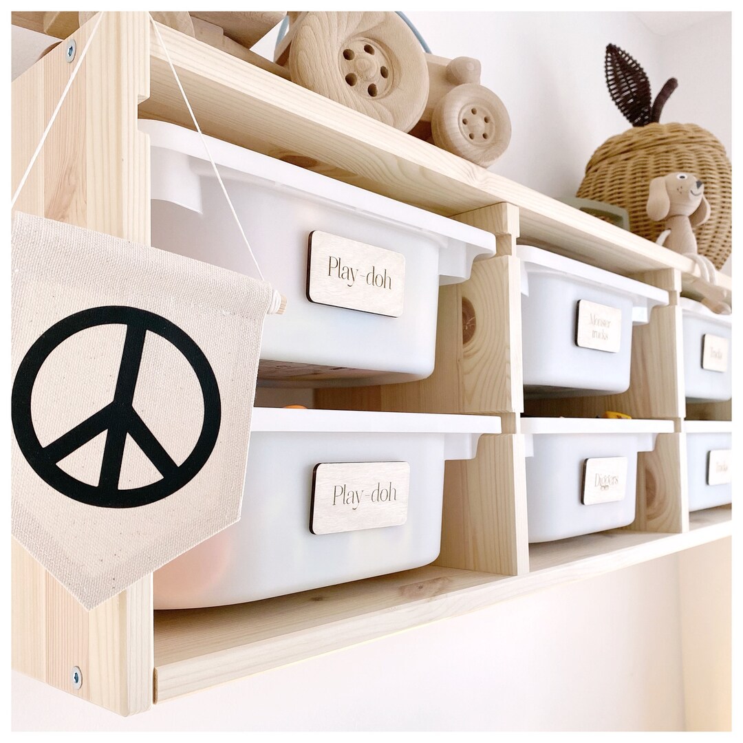 Ikea Trofast Storage Labels/wooden Label Discs/nursery Storage/ Kids ...