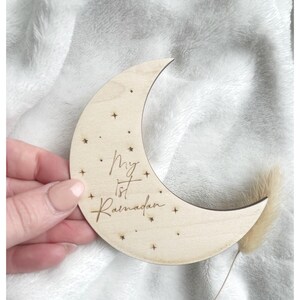 Modern Ramadan Sign, My First Ramadan Sign, Celestial Eid Plaque, Baby ...