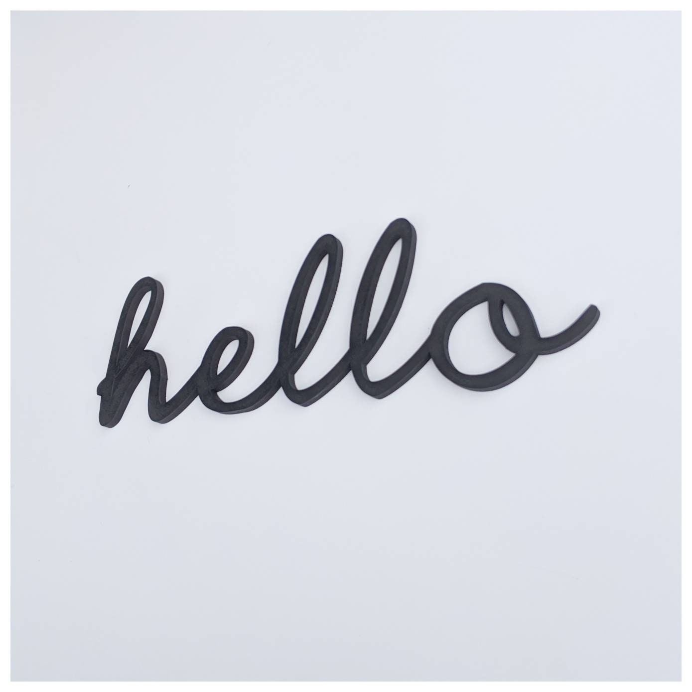 Hello wall sign / hello wooden wall sign / hello sign / wooden | Etsy