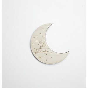 Modern Ramadan Sign, My First Ramadan Sign, Celestial Eid Plaque, Baby ...