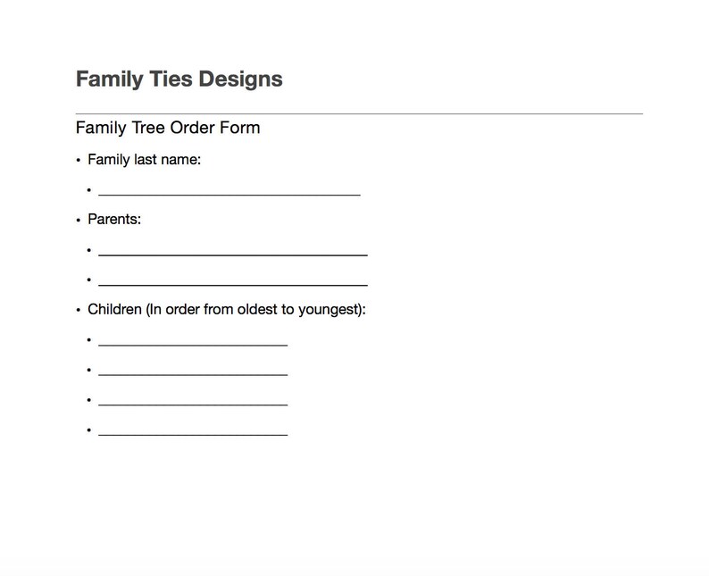 Personalized Family Tree's - Etsy