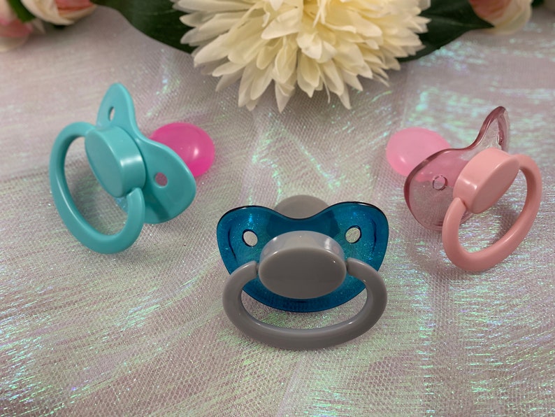 Colored Adult Pacifier Nipple ABDL Paci Custom Pacifier - Etsy