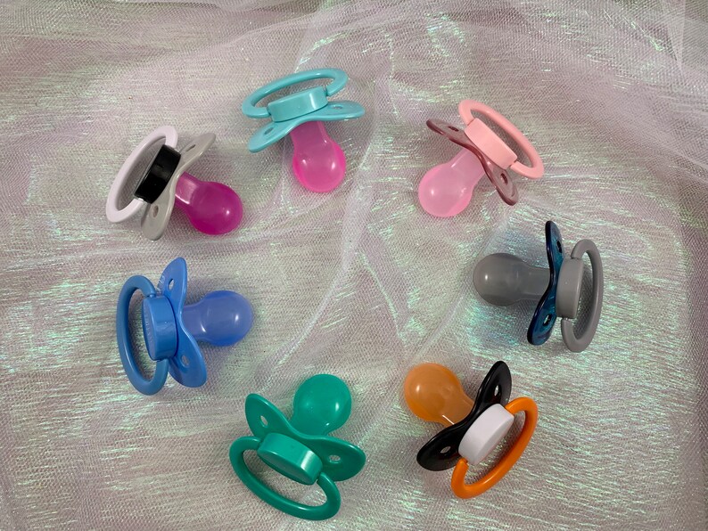 Colored Adult Pacifier Nipple ABDL Paci Custom Pacifier - Etsy