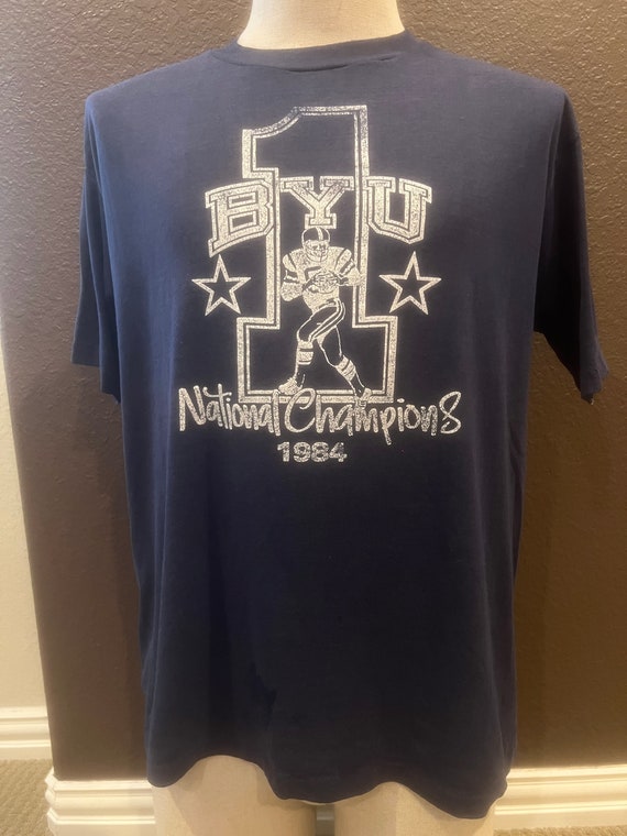 Vintage 80's 1984 BYU Cougars Football National Champ… - Gem