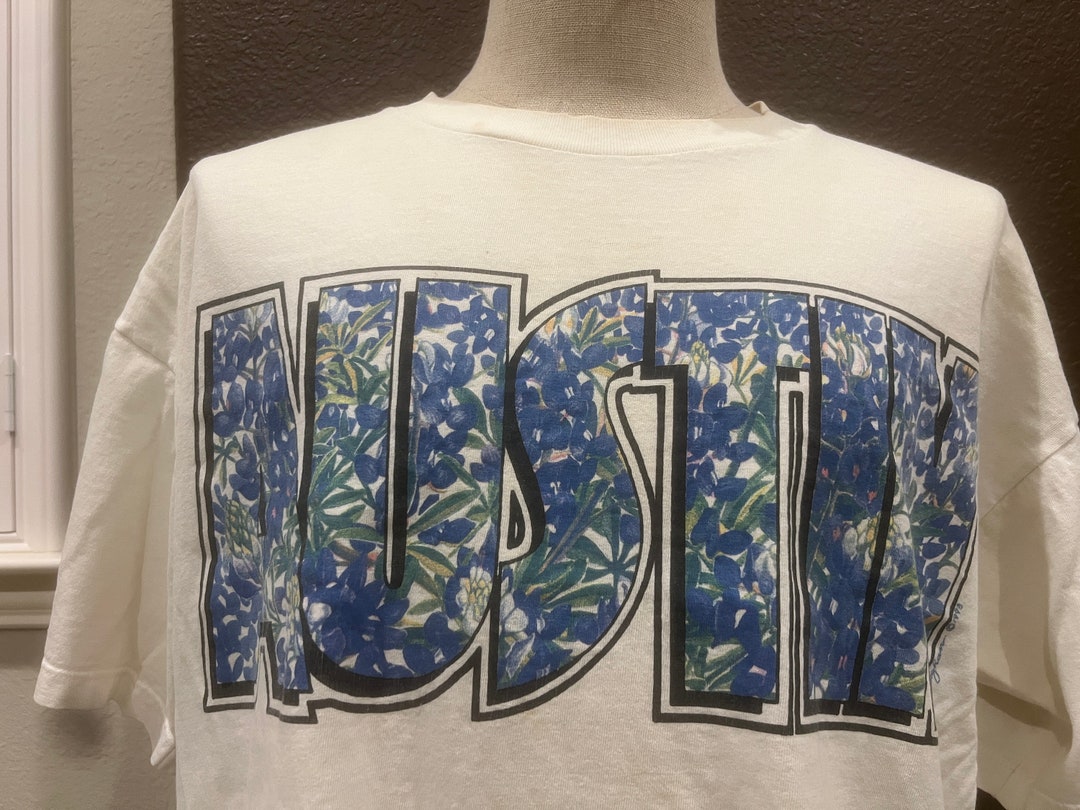 Vintage 90's Austin, Texas White T Shirt Size XL - Etsy