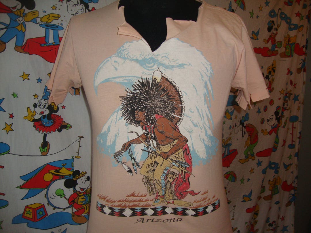 Vintage Arizona Indian Native American Tourist T Shirt Sz M - Etsy