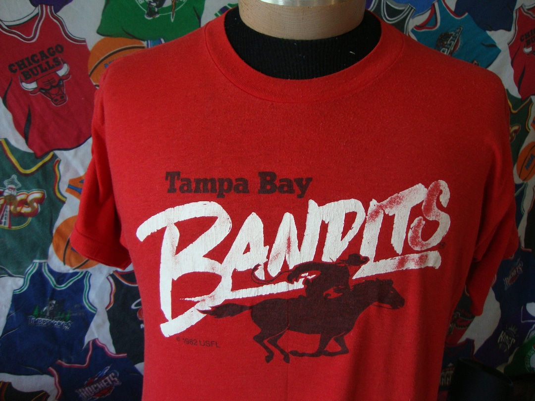 Vintage 80s Tampa Bay Bandits 1982 USFL Football T Shirt M - Etsy