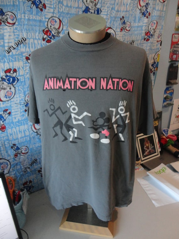 Vintage 90’s Mickey Mouse Disney Animation Nation T S… - Gem