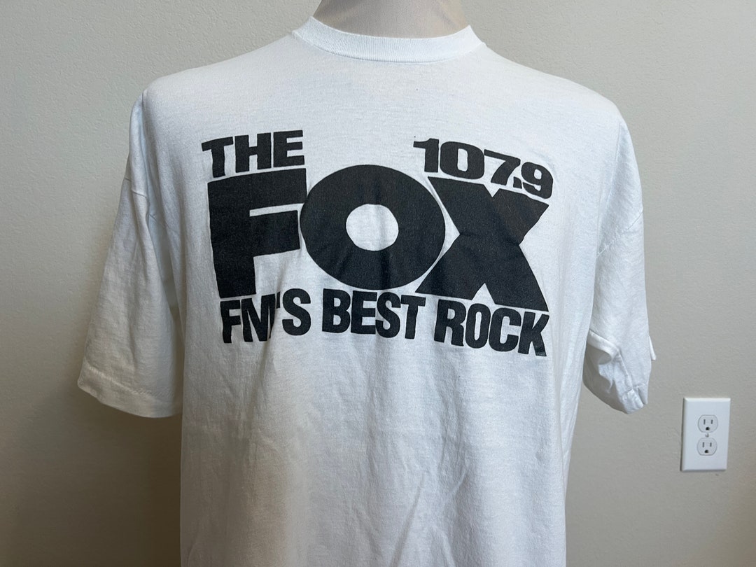 Vintage 80's 107.9 the Fox Fm's Best Radio Station T Shirt Size XL - Etsy