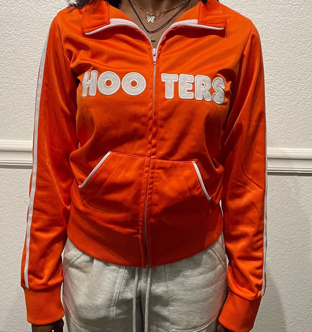 Vintage 2000's Hooters Orange Jacket Modeled Size S - Etsy