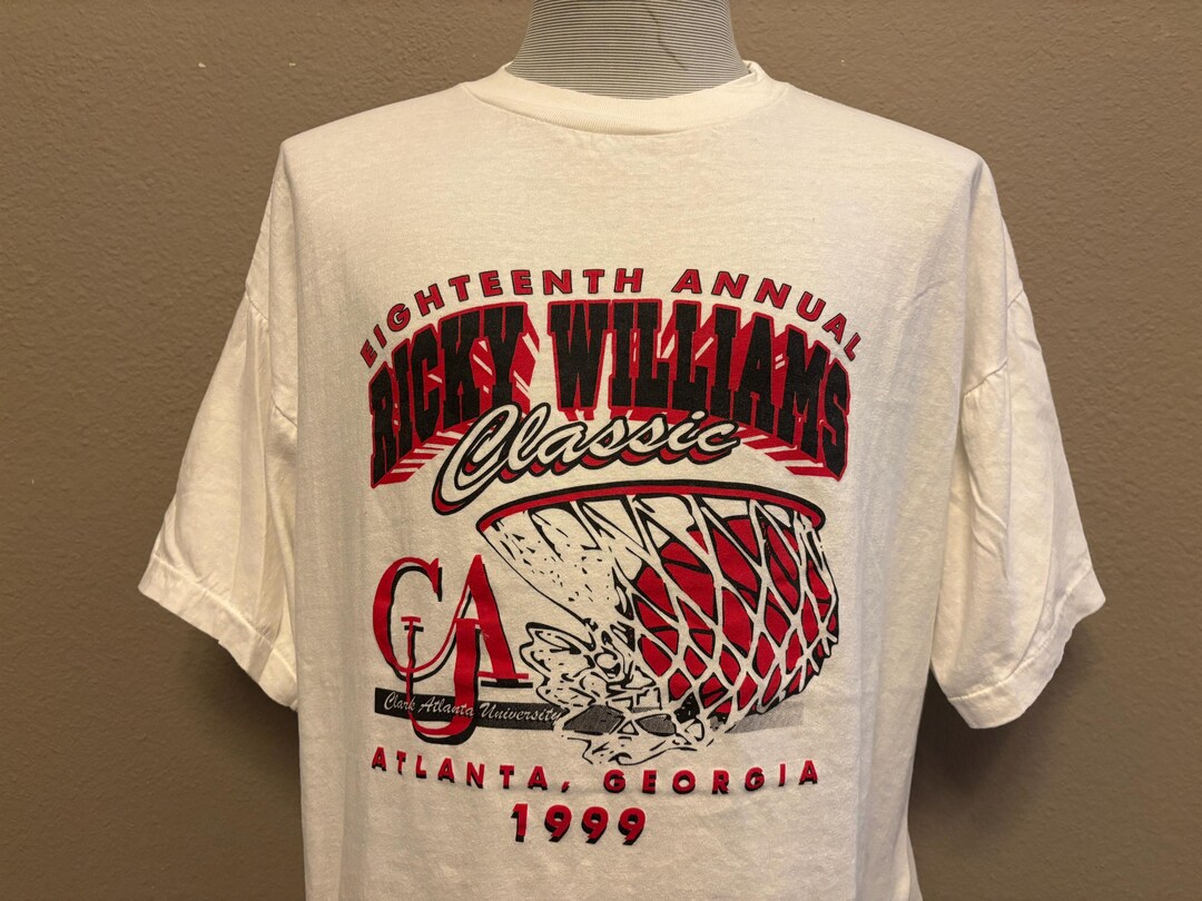 Vintage 90's Clark Atlanta University Ricky Williams Classic Basketball ...