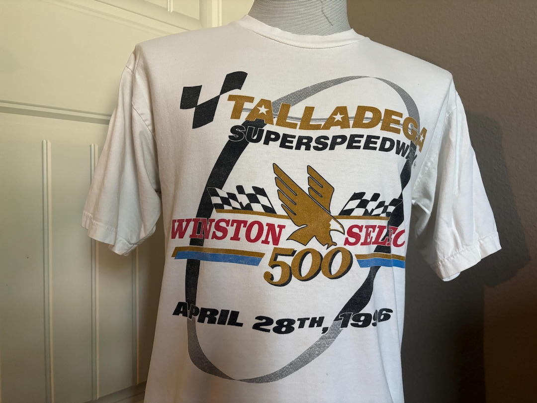 Vintage 90's Talladega Superspeedway Winston Select Racing 1996 T Shirt ...