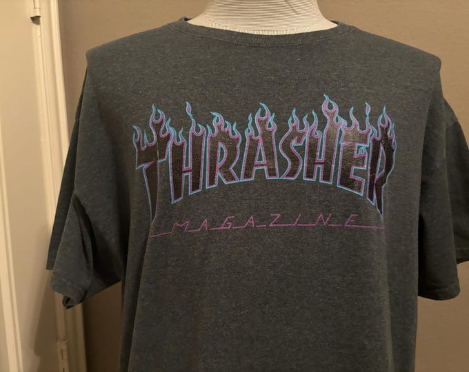 Vintage 2000's Thrasher Magazine Skater T Shirt L - Etsy