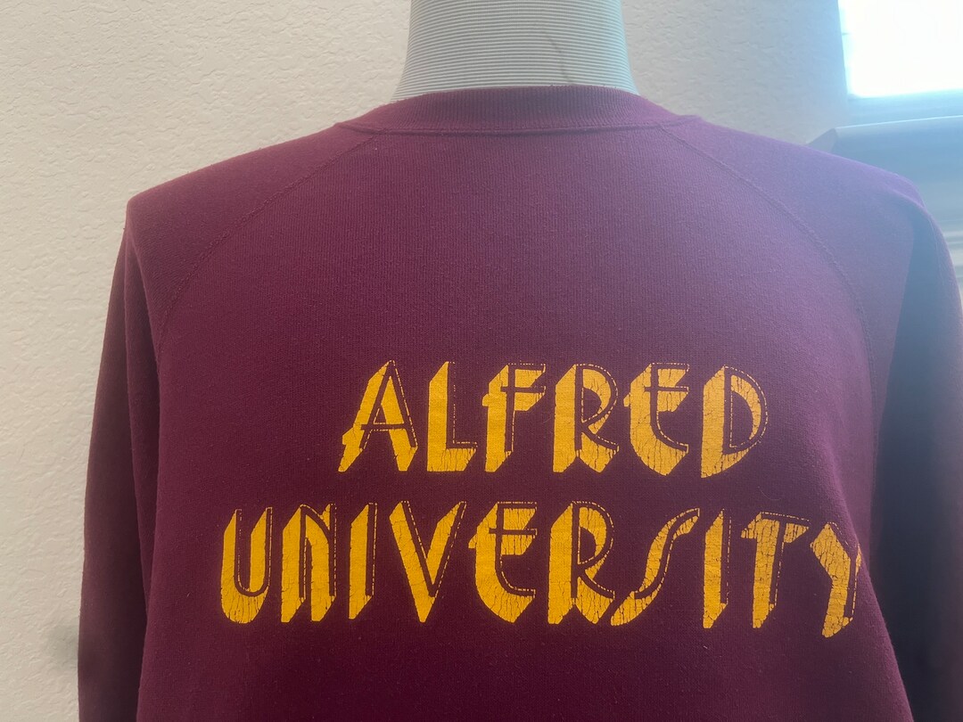 Vintage 80's Alfred University Red Crewneck Sweatshirt Size XL - Etsy