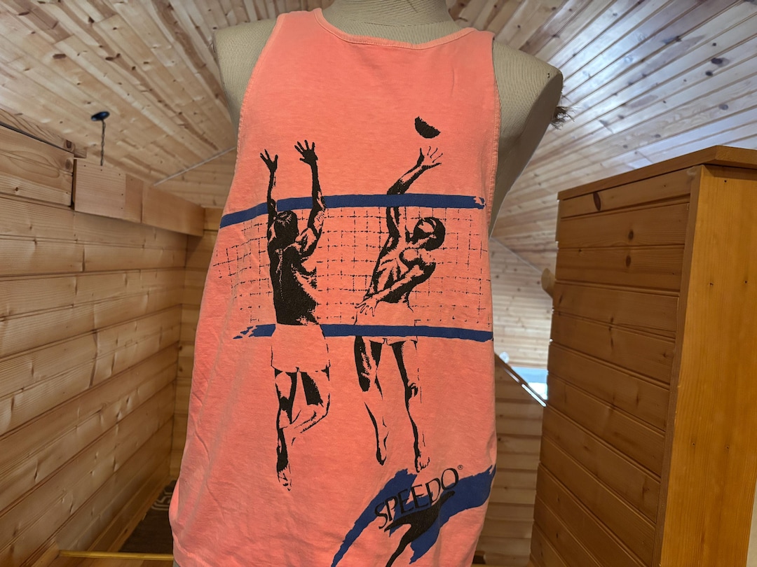 Vintage 90’s Speedo Swimsuit Brand Volleyball Beach Tanktop XL - Etsy