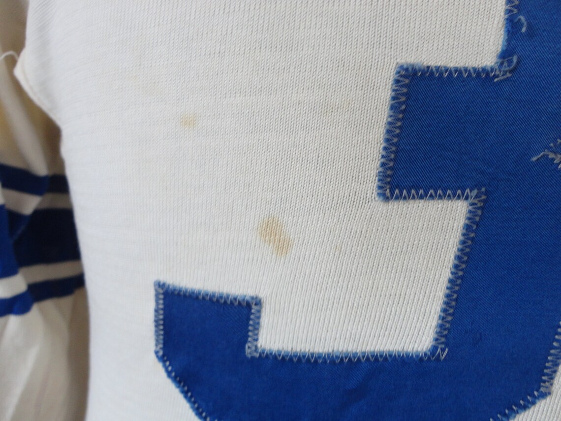 Vintage 60's Wilson Durene Dureen #38 White 1960's Football Jersey Size ...