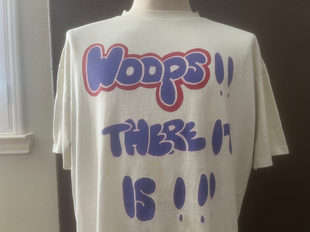 Vintage 90's Woops!! There It Is! Grey T Shirt Size XL - Etsy
