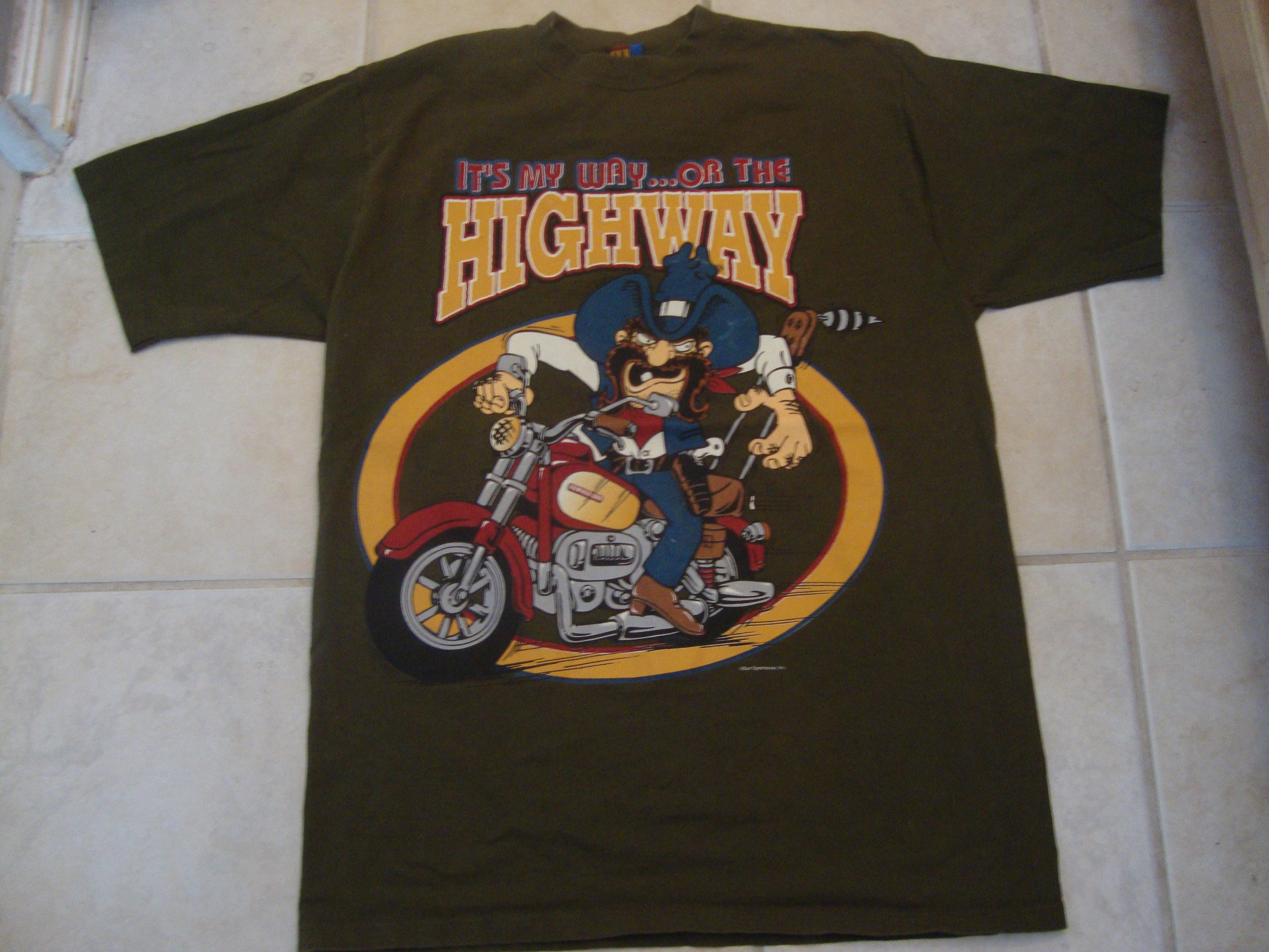 Vintage 90's It's My Way or the Highway Biker - Etsy