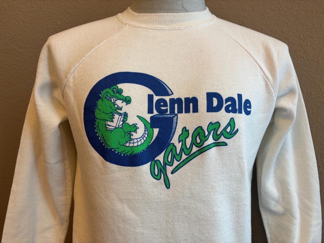 Vintage 90's Green Dale Gators College Crewneck Sweatshirt M - Etsy