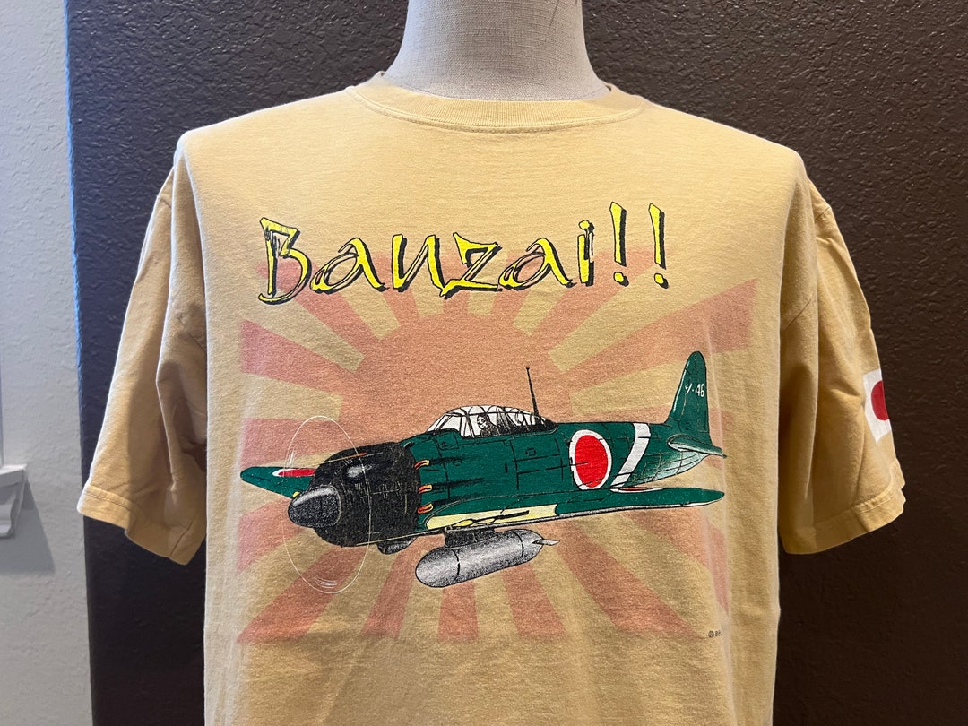 Vintage 90's Banzai Kido Butai Tour Brown T Shirt Size L - Etsy