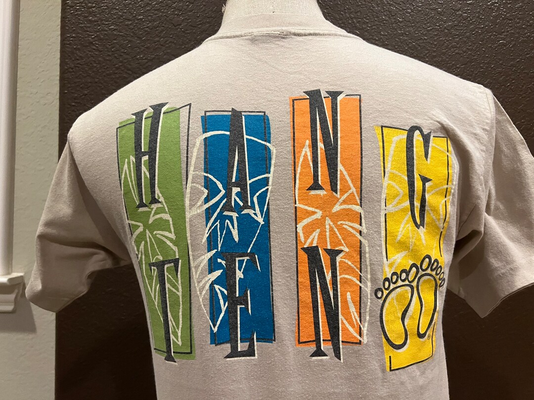 Vintage 90's Hang Ten Beach Tan T Shirt Size M - Etsy
