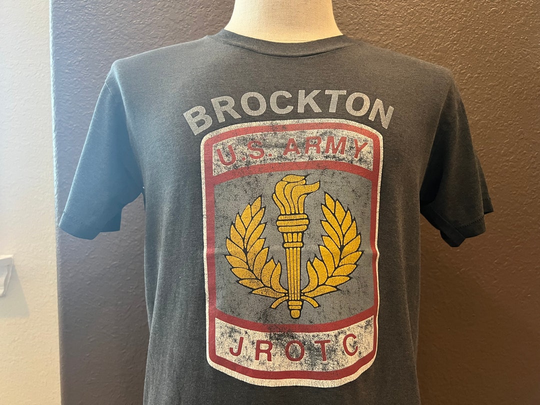 Vintage 90's Brockton US Army JROTC Grey T Shirt Size S - Etsy
