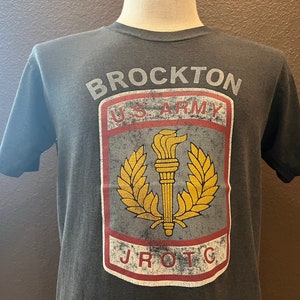 Vintage 90's Brockton US Army JROTC Grey T Shirt Size S - Etsy
