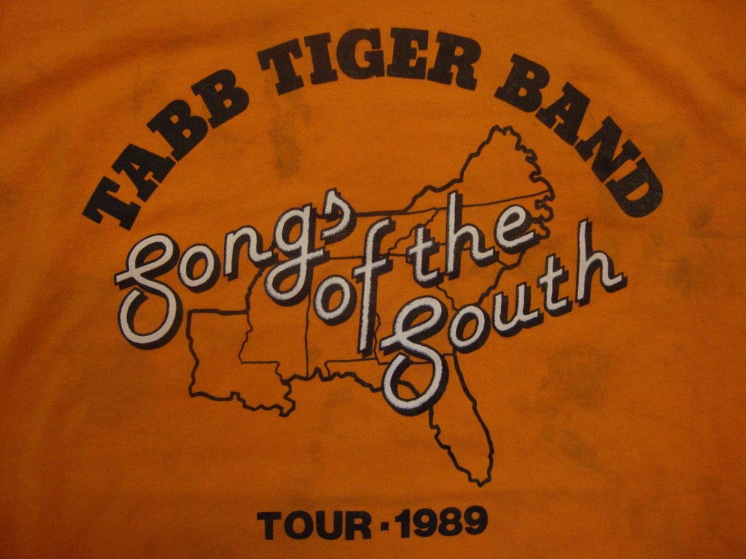 Vintage des années 80 Tabb Tiger Band Songs Of The South Tour 1989 ...