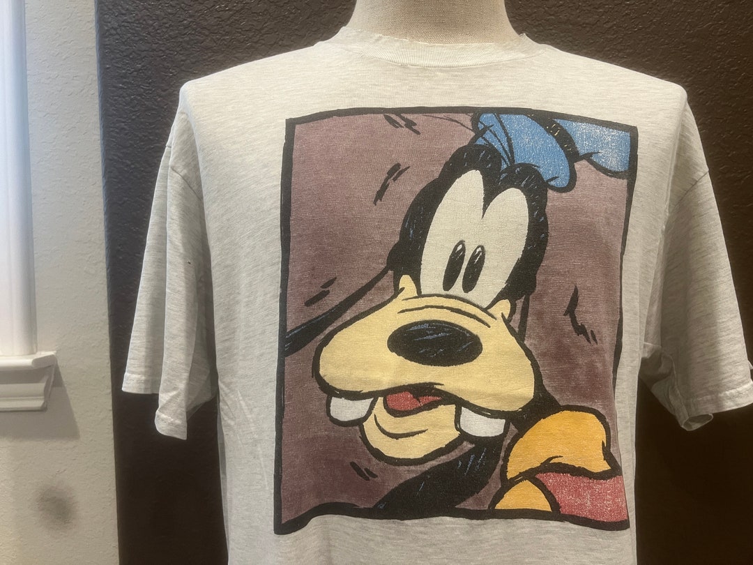 Vintage 90's Goofy the Dog Disney Grey T Shirt Size L - Etsy