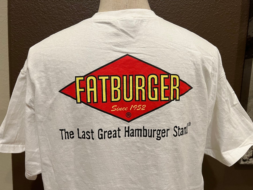 Vintage 90's FATBURGER Fat is the New Skinny. White T Shirt Size XXL - Etsy