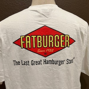 Vintage 90's FATBURGER Fat is the New Skinny. White T Shirt Size XXL - Etsy