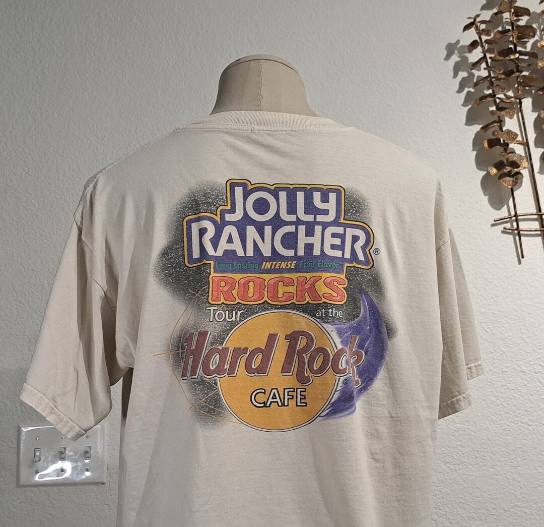 Vintage 90s Jolly Rancher Hard Rock Cafe White T-shirt Size L - Etsy
