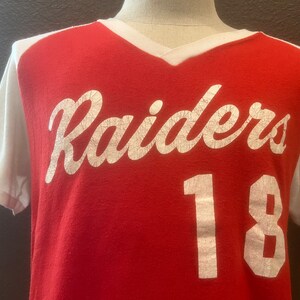 Vintage 80's Raiders #18 Red T Shirt Size M - Etsy
