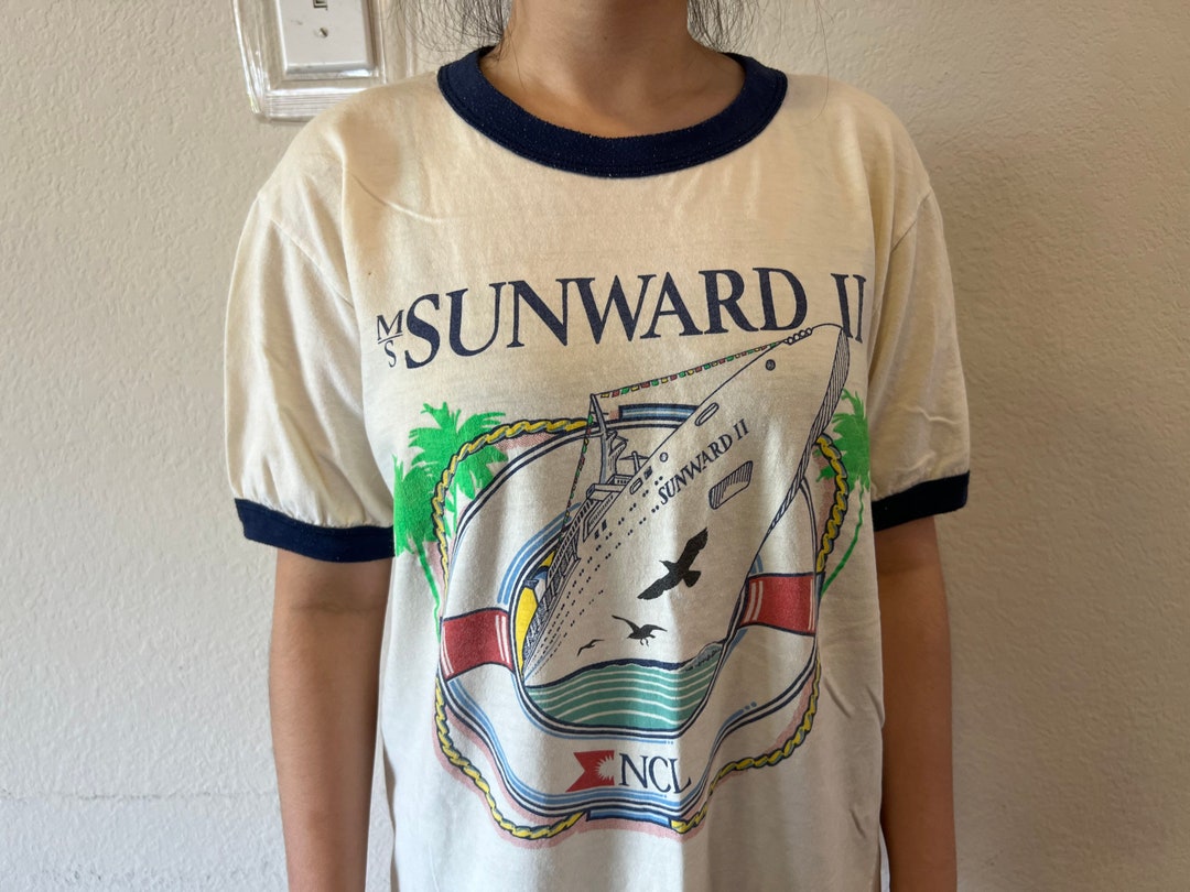 Vintage 80’s Sunward II Cruise Boat Ringer T Shirt Size M - Etsy