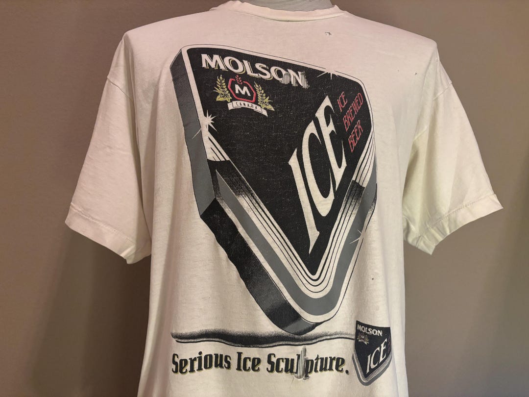 Vintage 90’s Molson Ice Brewed Beer Canada Malt Liquor T-shirt XL - Etsy