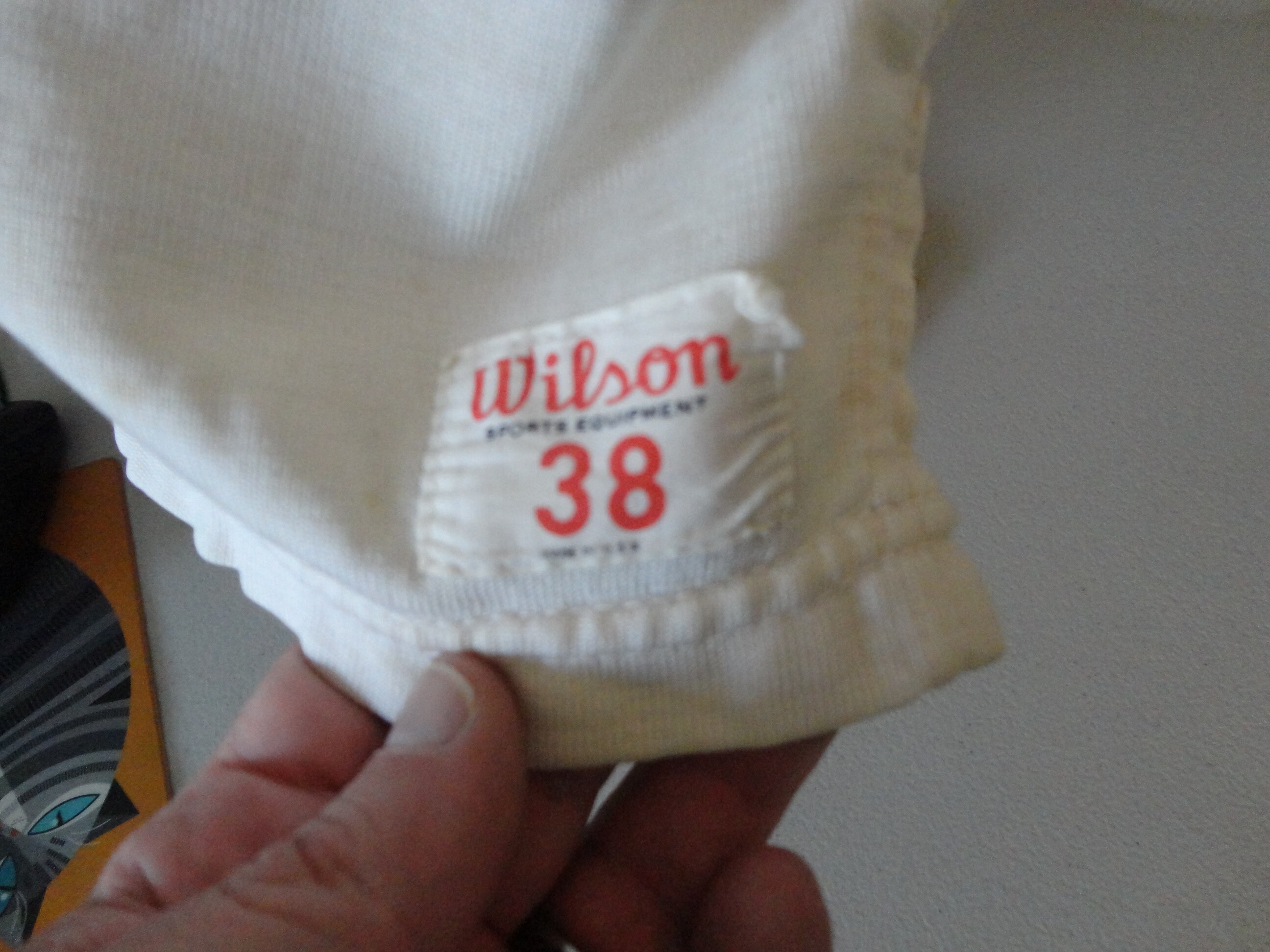 Vintage 60's Wilson Durene Dureen #38 White 1960's Football Jersey Size ...