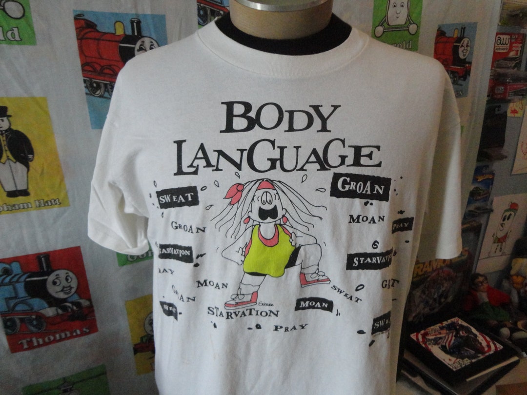 Vintage 90's CATHY Comic Body Language Workout T Shirt Size XL - Etsy
